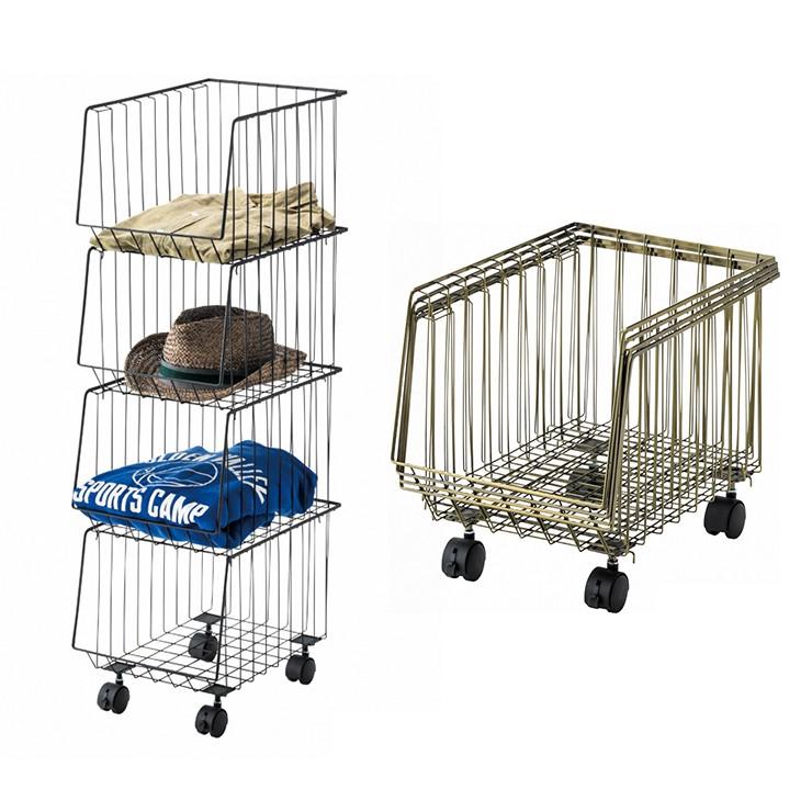 スタッキングワゴン4D AKB-439 シェルフ キャスター シンプル インテリア 洗面所 棚 カゴ インテリア雑貨 : アンティークと雑貨店FrenchFlow - 通販 - Yahoo ...