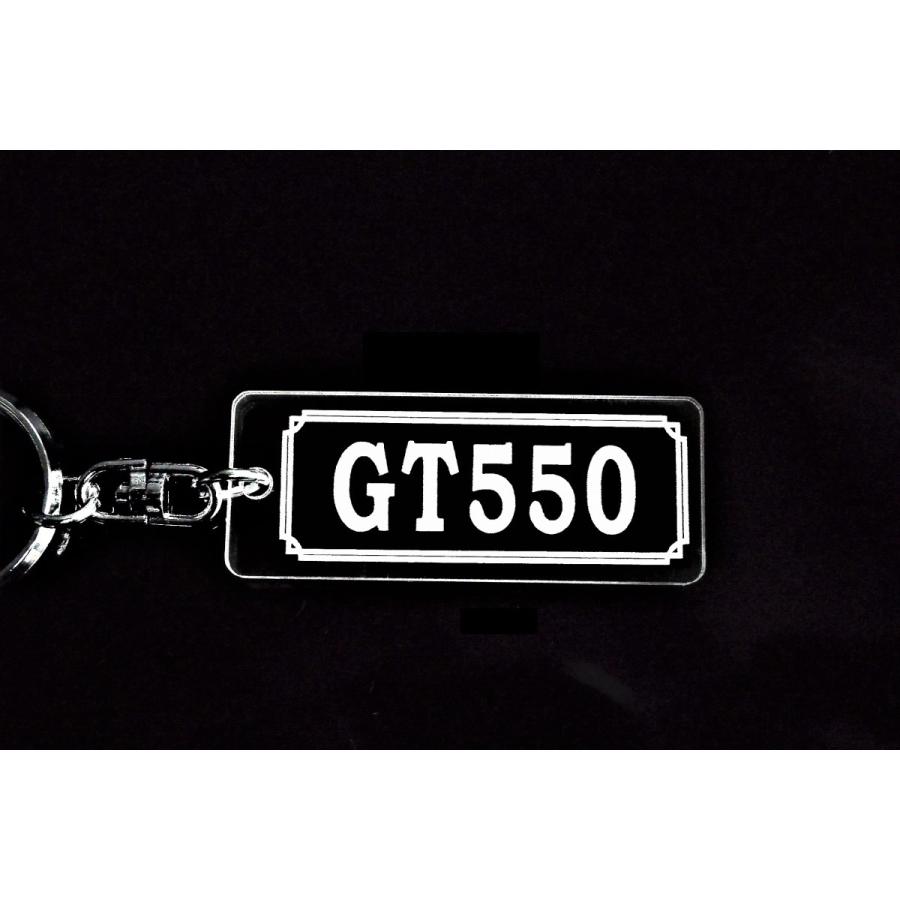 AA-68 GT550 アクリ ル製 クリア 2重リング キーホルダ ー カスタム パーツ シート ミラ ー 外装 等のアクセサリーに ...