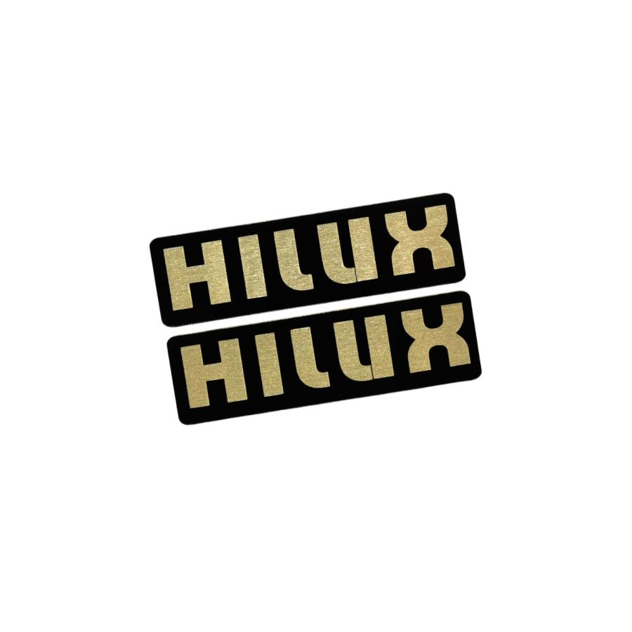 EE-503-3 HILUX 黒金アクリル2層ステッカートヨタ ハイラックス 185 215 80 gun125 前期 後期 モデリスタ TRD 2枚1セット : フレイア - 通販 ...