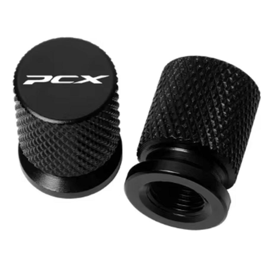 S-2 PCX 黒 PCX125 PCX150 PCX160 エアーバルブキャップ パーツ カスタム部品 : フレイア - 通販 - Yahoo!ショッピング