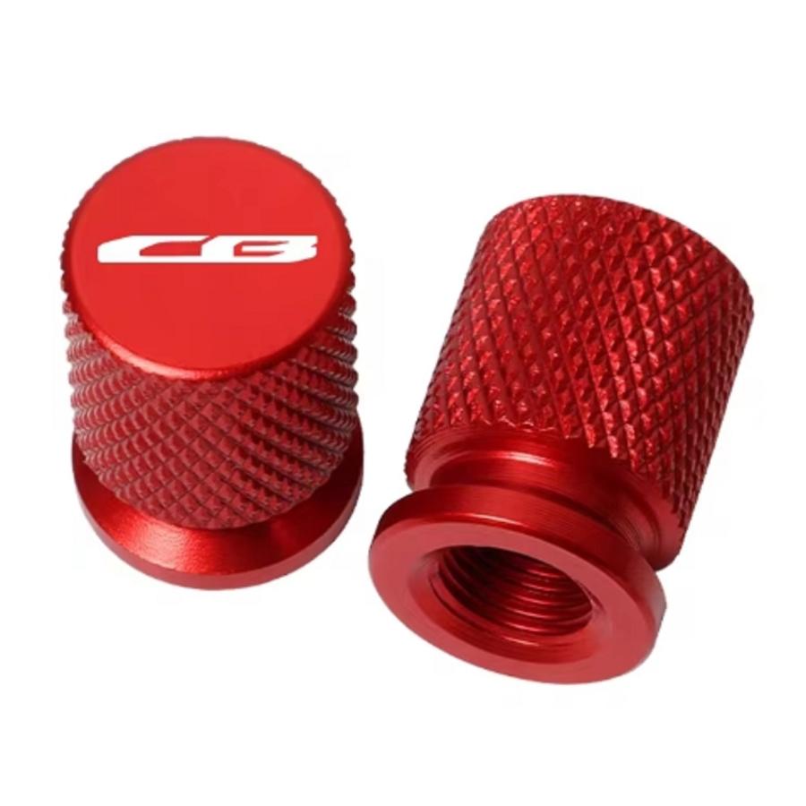 S-33 CB 赤 CB400SF CB1300SF CB1000SF CB1100 CB750 エアーバルブキャップ パーツ カスタム部品 : フレイア - 通販 - Yahoo!ショッピング