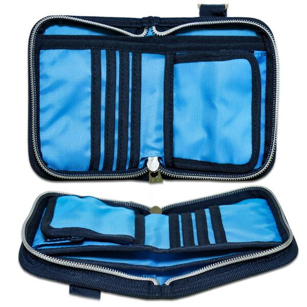 PUMA（プーマ） 財布 二つ折り ネックストラップ付き (PM384) ラウンドファスナー ウォレット キッズ ジュニア 子供 男の子 男子 小学生 中学生 ミニ財布 サイフ ...