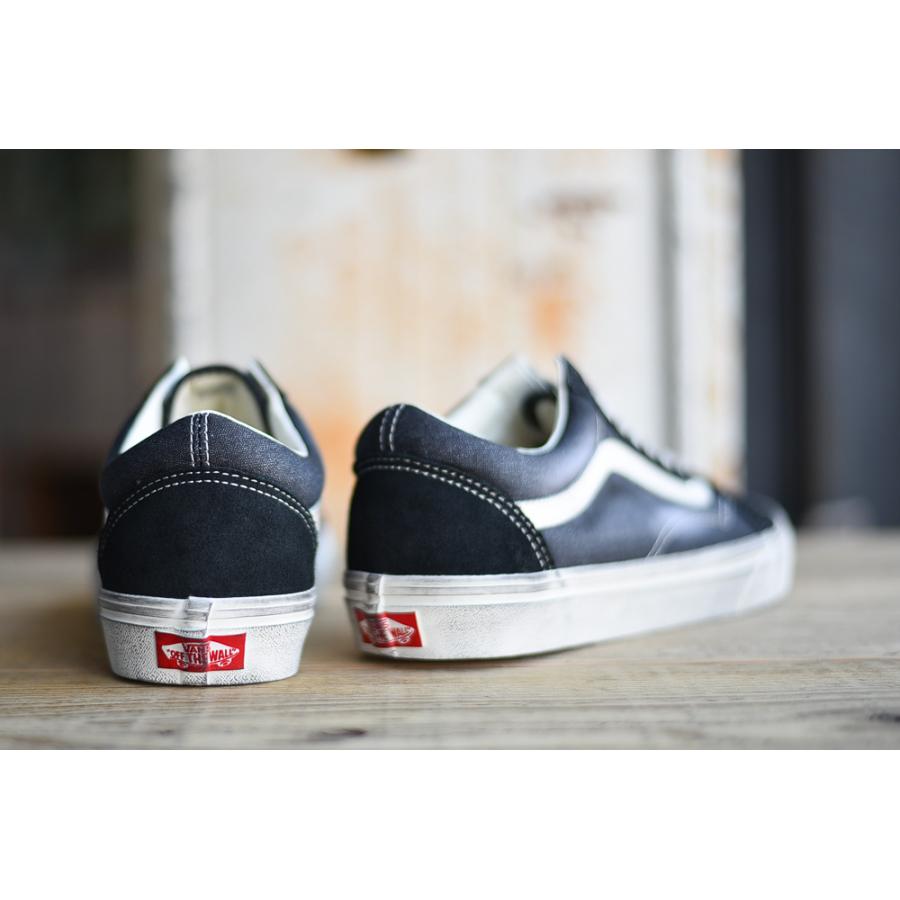 VANS（ヴァンズ） バンズ スニーカー希少即納OLDSKOOL オールドスクール WAVE WASHED BLACK ユーズド加工 ...