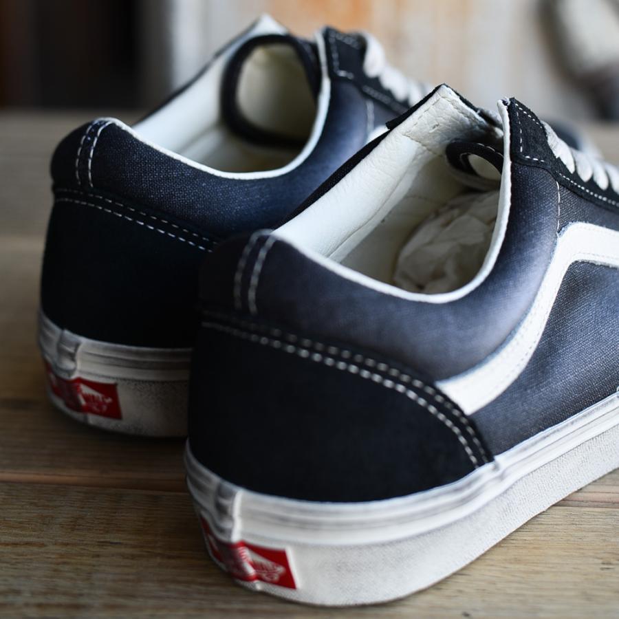 VANS（ヴァンズ） バンズ スニーカー希少即納OLDSKOOL オールドスクール WAVE WASHED BLACK ユーズド加工 ...
