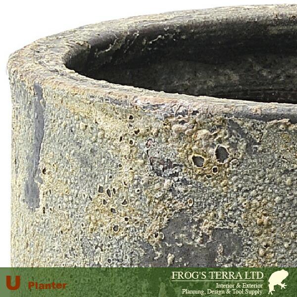 アトランティス UプランターS FS6044ADS Atlantis（直径26cm×H41cm）（底穴あり）（陶器製）（観葉鉢） : カエルの ...