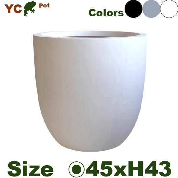 YC ラウンド YC18L(直径45cm×H43cm）（底穴あり）（セメントファイバー）（プランター/ポット） : カエルの庭や - 通販 - Yahoo!ショッピング