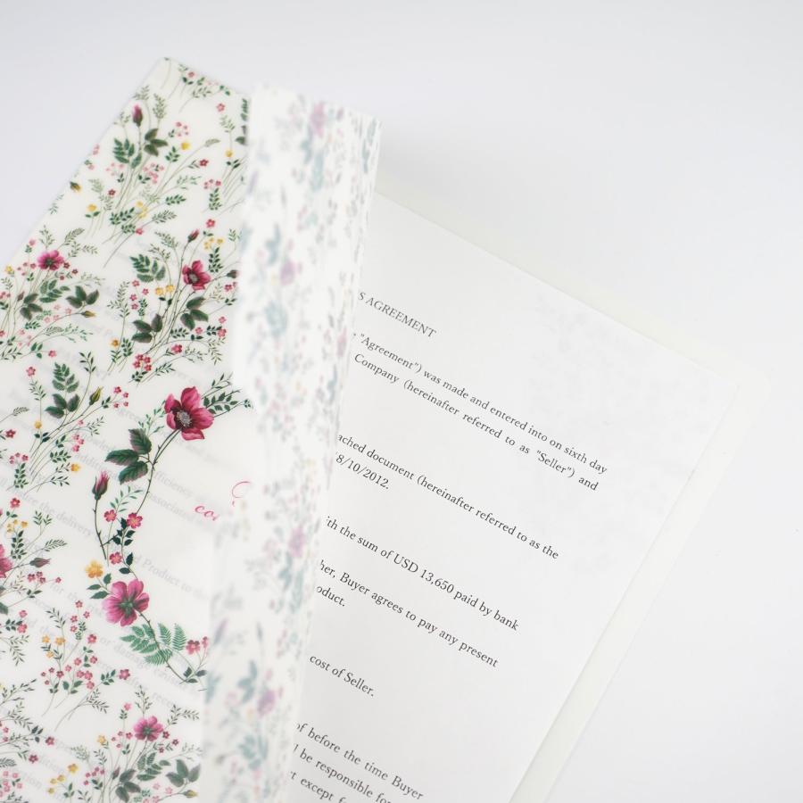 A4クリアフォルダ 赤と黄の小花｜cf-152 : フロンティアYahoo!ショップ - 通販 - Yahoo!ショッピング