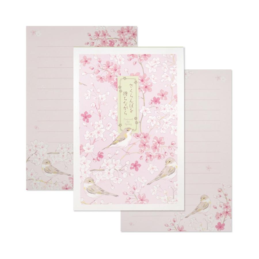 はがき箋 さくらんぼを待ちながら｜hgs-470 : フロンティアYahoo!ショップ - 通販 - Yahoo!ショッピング