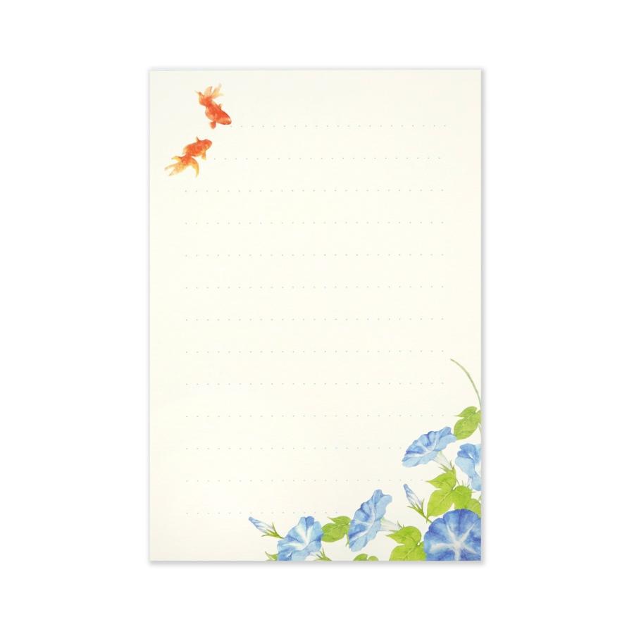 はがき箋 朝顔金魚｜hgs-480 : フロンティアYahoo!ショップ - 通販 - Yahoo!ショッピング
