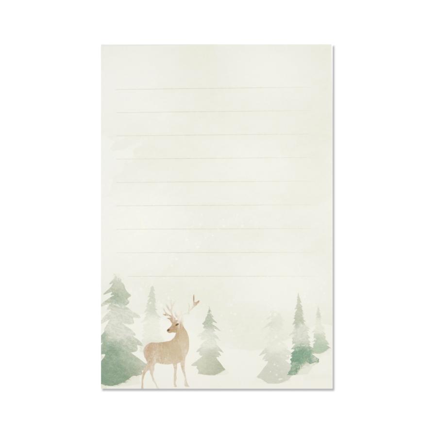 はがき箋 雪の森｜hgs-490 : フロンティアYahoo!ショップ - 通販 - Yahoo!ショッピング