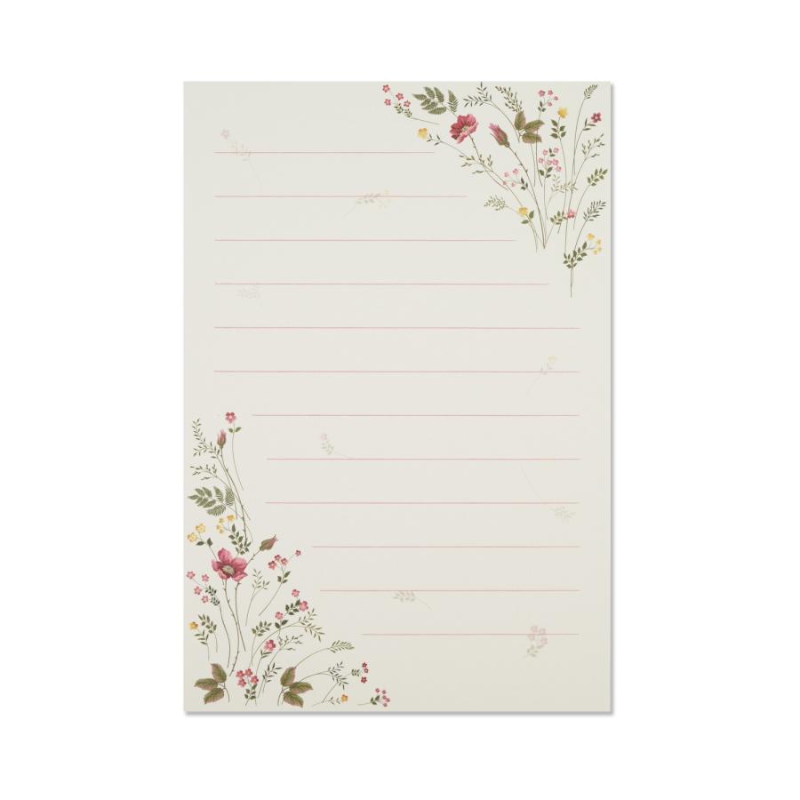 はがき箋 赤と黄の小花｜hgs-492 : フロンティアYahoo!ショップ - 通販 - Yahoo!ショッピング