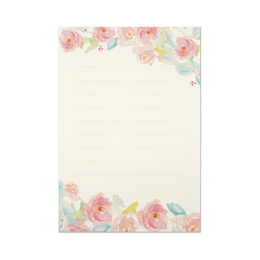 はがき箋 野バラのおたより｜hgs-505 : フロンティアYahoo!ショップ - 通販 - Yahoo!ショッピング