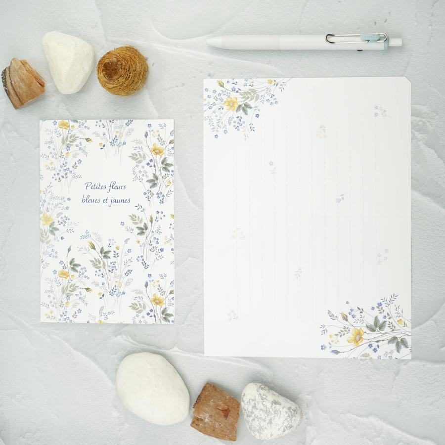 ポストレター 青と黄の小花｜hmt-046 : フロンティアYahoo!ショップ - 通販 - Yahoo!ショッピング