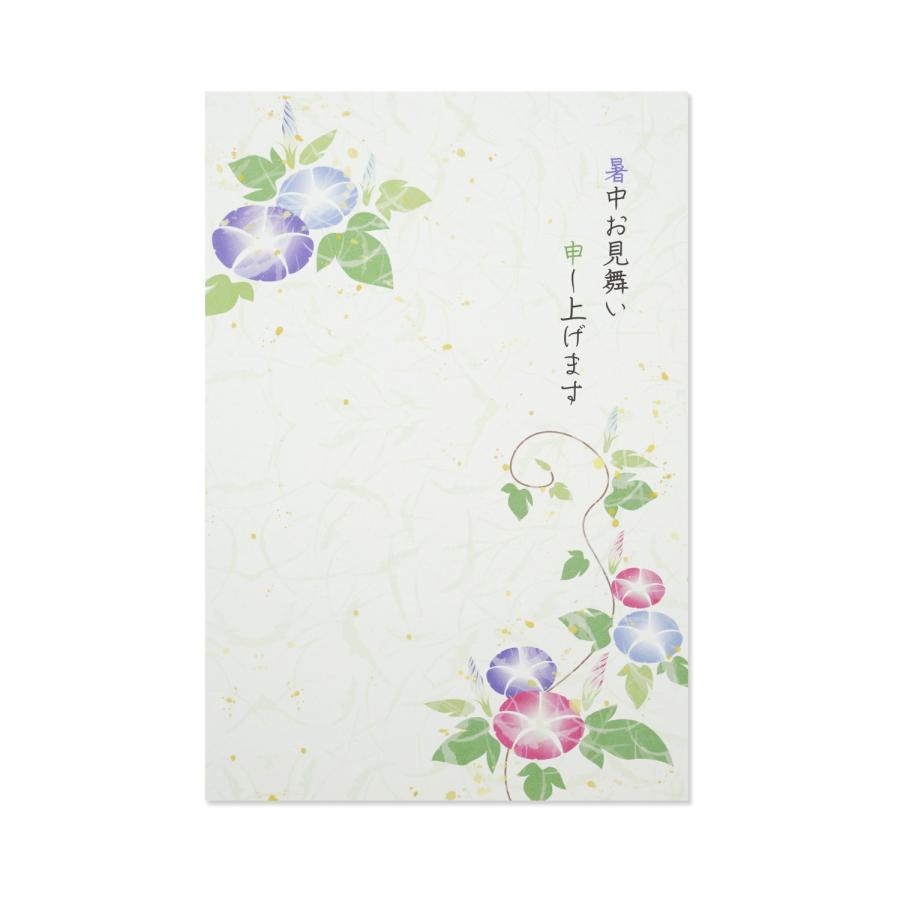 暑中お見舞い 和柄朝顔｜npc-302 : フロンティアYahoo!ショップ - 通販 - Yahoo!ショッピング