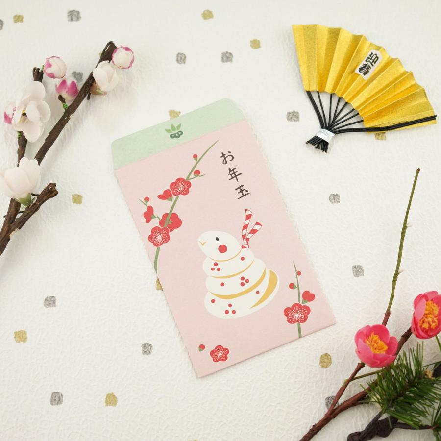 お年玉ポチ袋 巳飾りと紅梅｜pch-282 : pch-282 : フロンティアYahoo!ショップ - 通販 - Yahoo!ショッピング