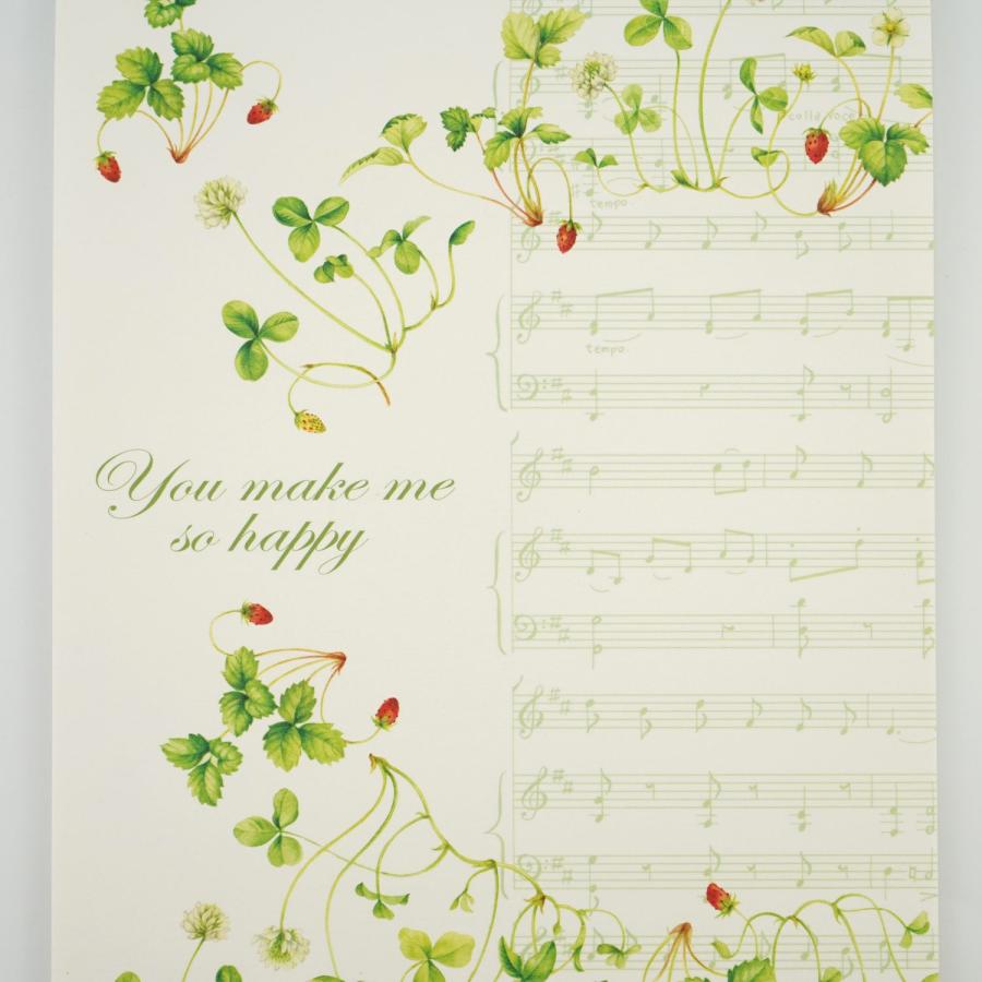 便箋 ミュージックイチゴ｜pd-655 : pd-655 : フロンティアYahoo!ショップ - 通販 - Yahoo!ショッピング