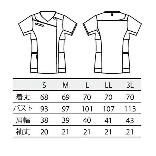 MONTBLANC（ユニフォーム） 白衣 医療 スクラブ モンブラン CHM354-0192~CHM854-4905 カラー 女性用 半袖 医療用衣料 医療用制服 診察衣 : ユニフォーム ...