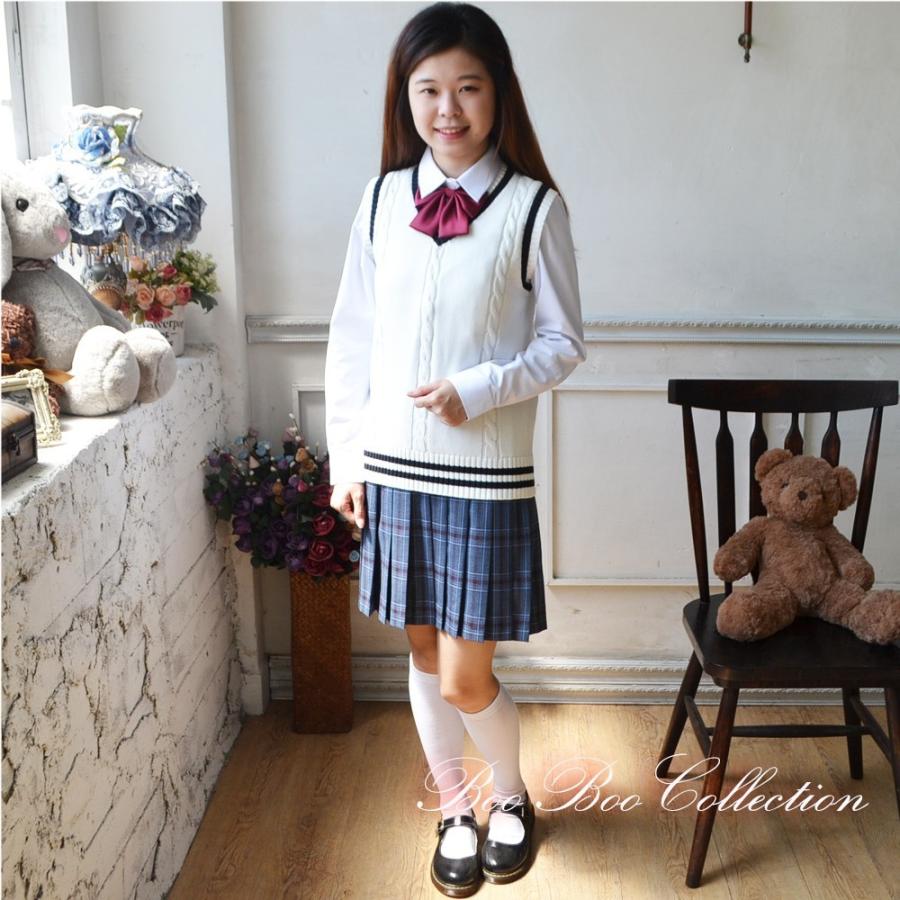 スクールベスト 正統派 制服 女子高生 通学 学生 中学 Vネック 配色 JK0088 : froom - 通販 - Yahoo!ショッピング