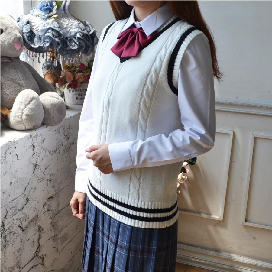 スクールベスト 正統派 制服 女子高生 通学 学生 中学 Vネック 配色 JK0088 : froom - 通販 - Yahoo!ショッピング
