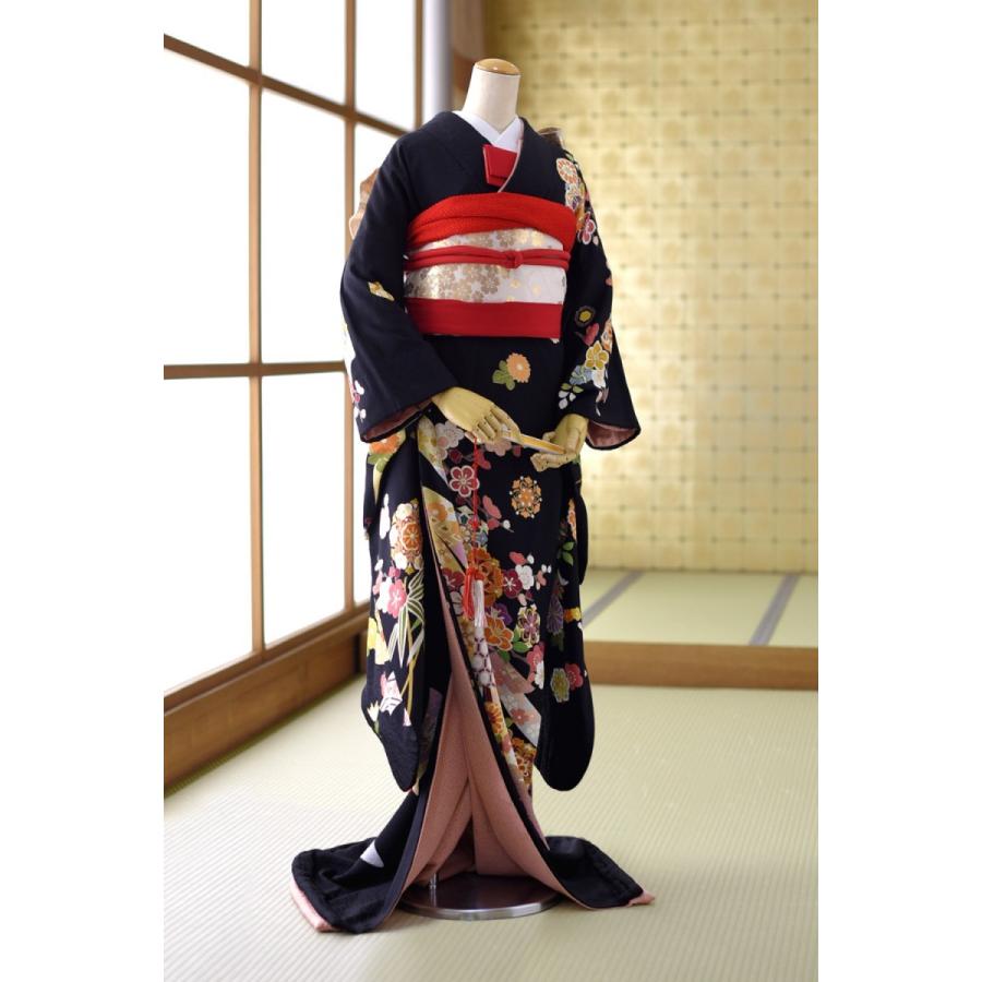 レンタル 引き振袖 黒 古典 レトロ 花嫁振袖レンタル 着物 レンタル 引き振袖 黒 古典 レトロ 花嫁振袖レンタル 着物