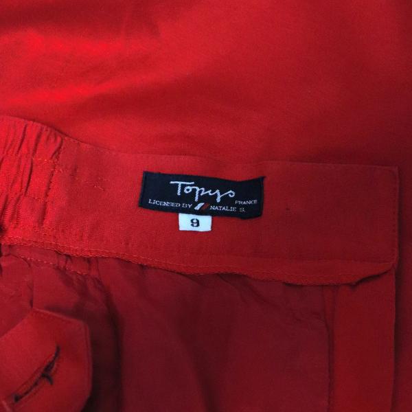 Topys 美品/トピーズ ハーフパンツ 表記 9号 M 38号 相当 赤 レッド 綿 コットン 刺繍 ロゴ釦 お出掛け 春夏 ボトムス レディース : フルフルマーケット Yahoo!店 ...