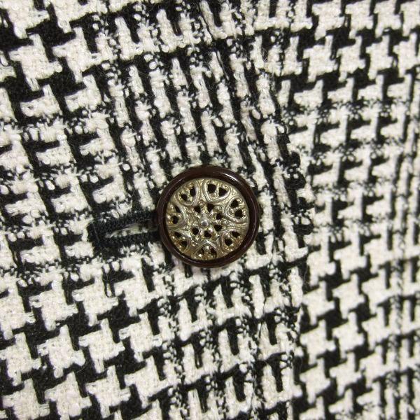 東京ソワール 美品/東京ソワール TOKYO SOIR ノーカラージャケット 小さいサイズ 表記5号 XS相当 白黒ミックス ショート丈 秋 冬 アウター レディース : フルフルマーケット ...