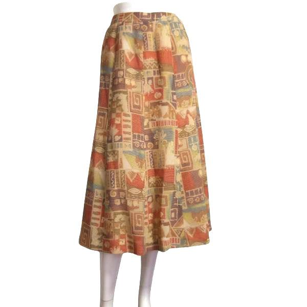 新品同様/バンベール VINVERT フレアスカート 大きいサイズ 表記 13号 LL 相当 古着 茶 ブラウン レディース 春夏 ボトムス ミモレ丈 薄手 : フルフルマーケット Yahoo ...