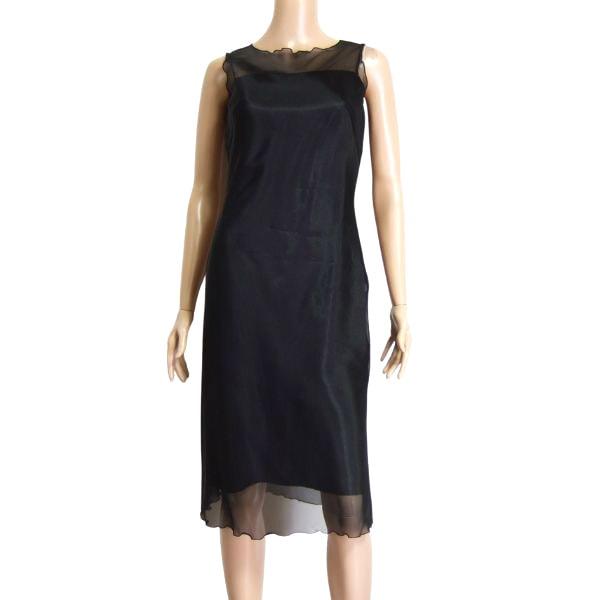 REPLETE 美品/リプリート フォーマルワンピース オーガンジー 表記 9号 M 相当 黒 ブラック レディース 春 夏 薄手 透け感 ノースリーブ : フルフルマーケット Yahoo!店 ...