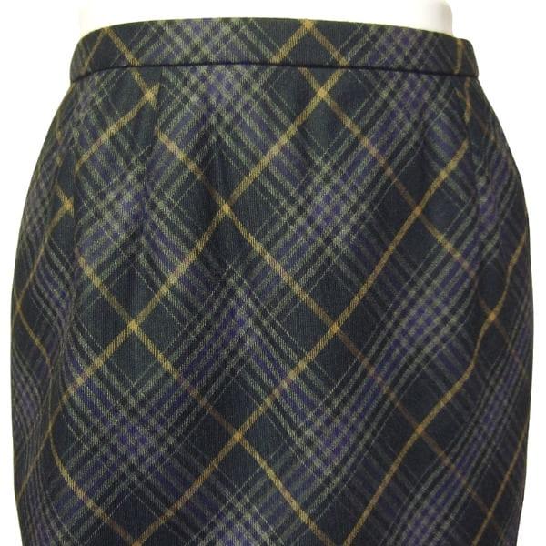 Leilian 新品同様/レリアン フレアスカート 表記 9号 М 相当 古着 炭黒色系 濃紺系 レディース 春 秋 ボトムス 毛100 ウール チェック : フルフルマーケット Yahoo ...