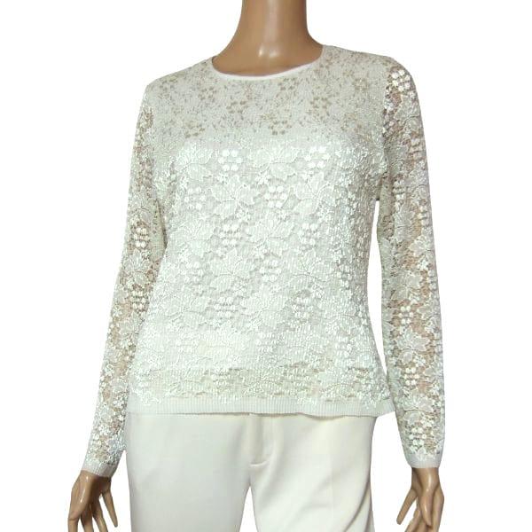 KORET 美品/コレット レナウンルック カットソー 表記 9号 М 相当 古着 白 ホワイト レディース 春 夏 トップス 長袖 レース 透け感 丸首 : フルフルマーケット Yahoo ...