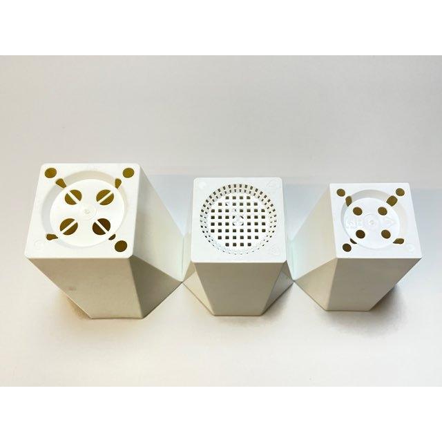 八四角プラ鉢-2.5号-小(八角型底四角鉢)※黒インク状の付着が有っ 八四角プラ鉢-2.5号-小(八角型底四角鉢)※黒インク状の付着が有っ