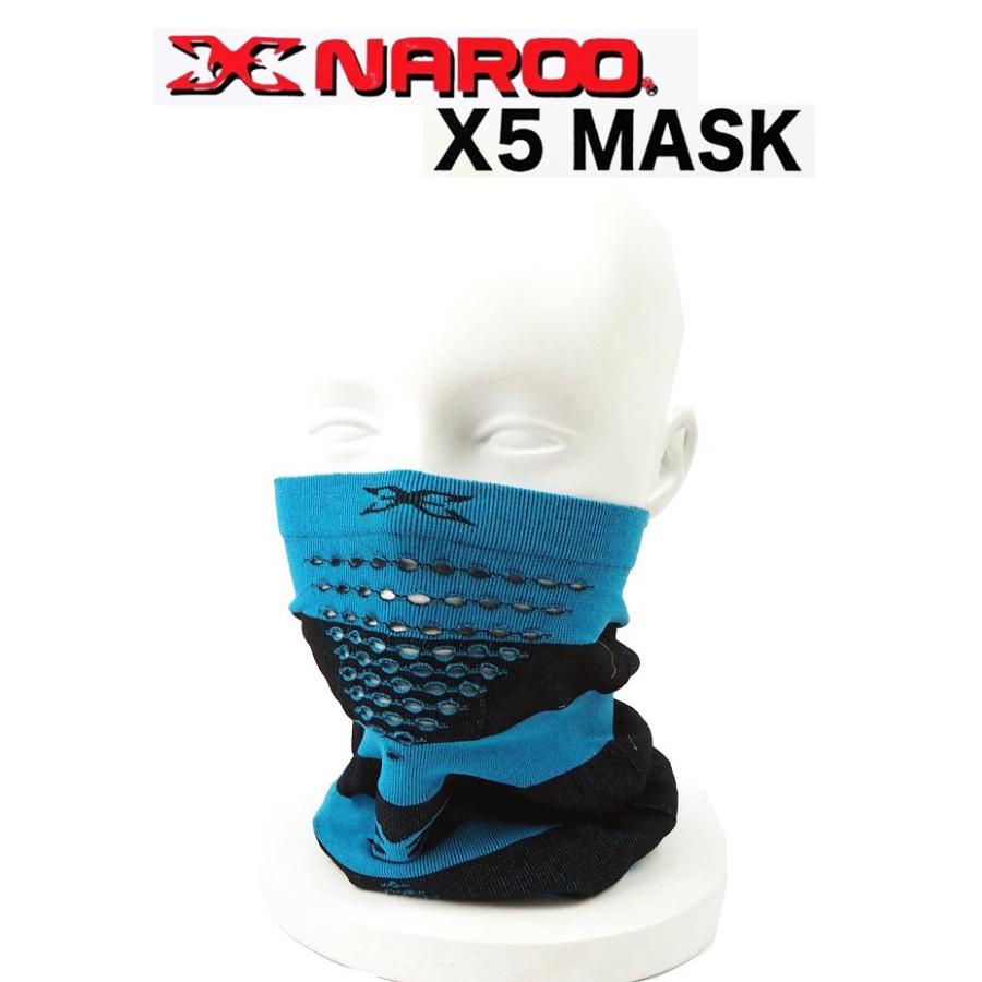 NAROO（ナルー）フェイスマスク「X Band 5 mask」エックスバンド5マスク(ブルー×ブラック） : SportsShopファースト ...