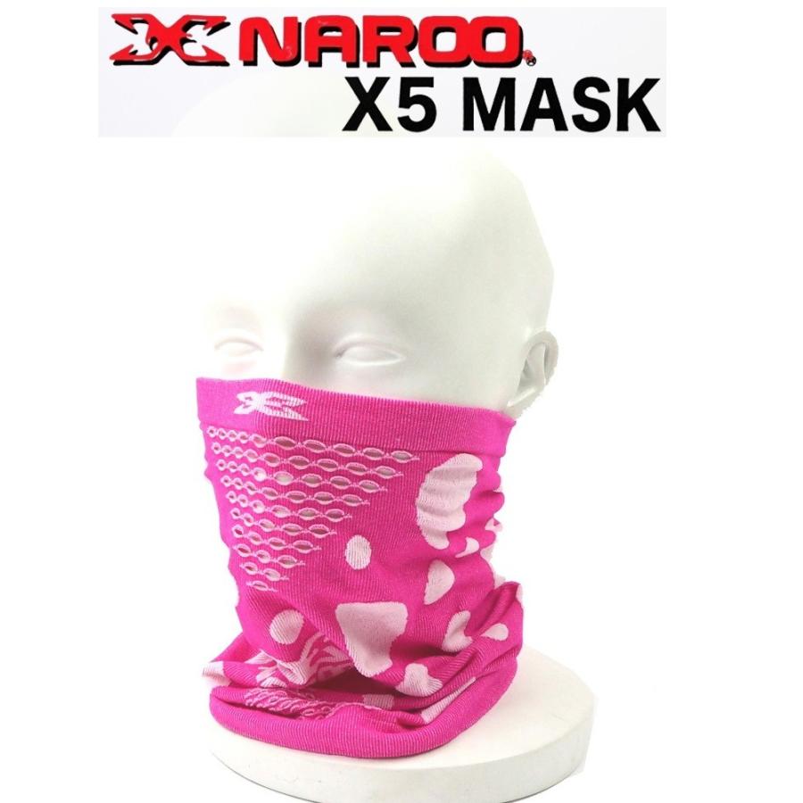 NAROO（ナルー）フェイスマスク「X Band 5 mask」エックスバンド5マスク(ピンク×ホワイト） : SportsShopファースト ...