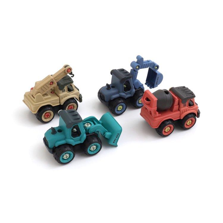 【ラッピング無料】はたらくくるま 組み立ておもちゃ 4個セット おもちゃ 4歳 男の子 プレゼント ギフト お誕生日 クリスマス 夏休み おうち遊び 6941302 :6941302:木原商店 ...