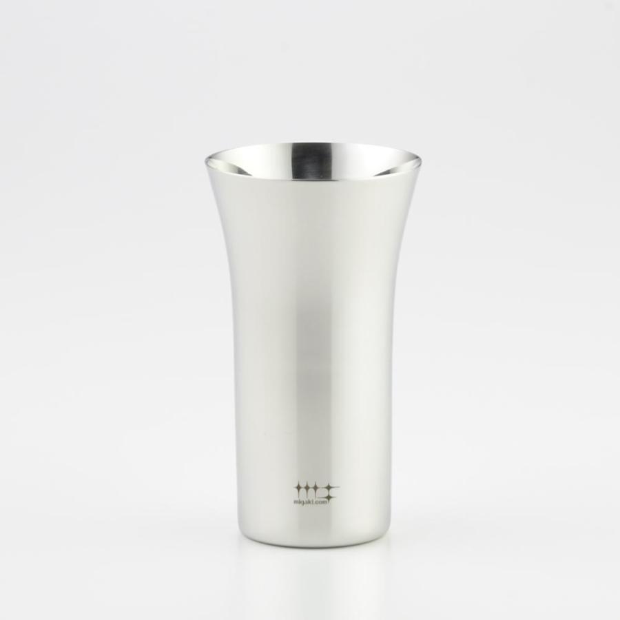 ビールグラス タンブラー ビアカップ ステンレス 水滴がつきにくい 高級感 ギフト 贈り物 プレゼント 磨き屋シンジケート 一口ビール ...