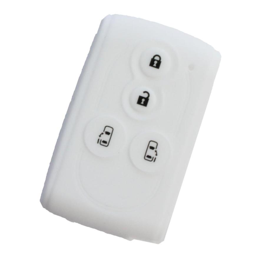 キーケース スマートキー シリコン製 車用品 鍵 紛失防止 AWESOME オーサム シリコンスマートキーケース ダイハツBタイプ ホワイト ...