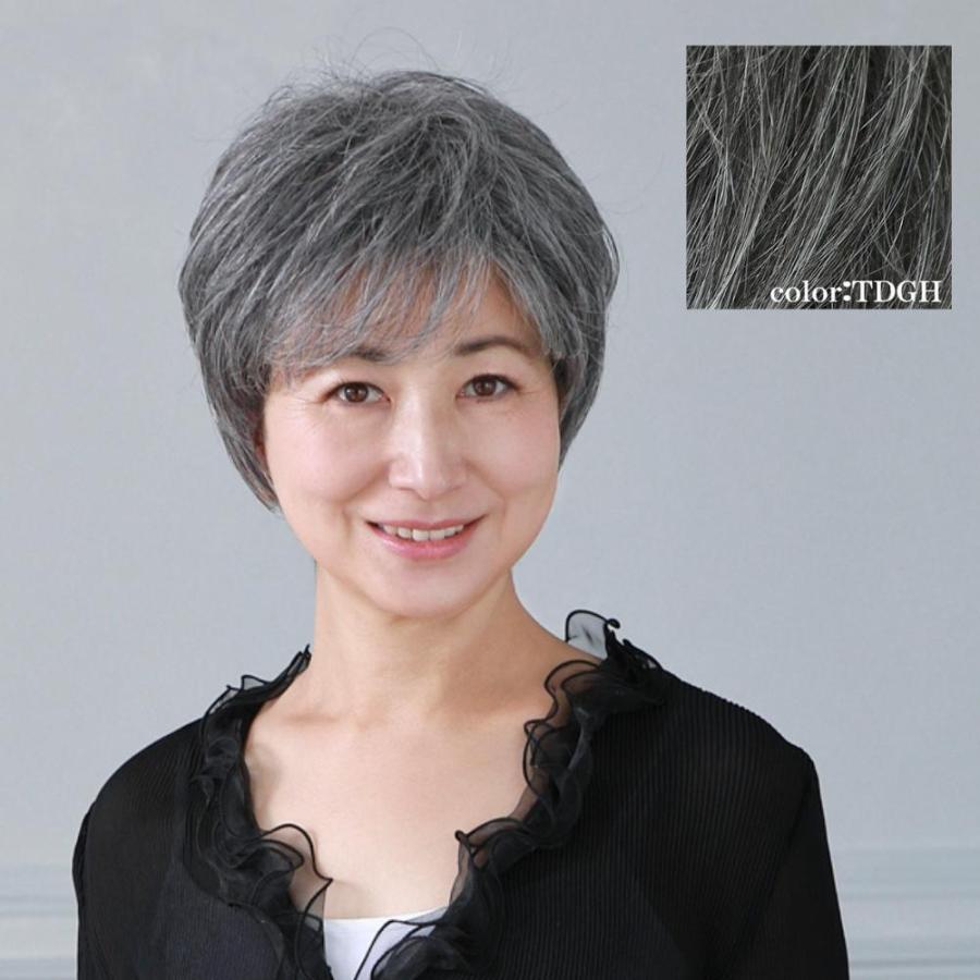 プリシラ オールウィッグ ミセス ミニマムショート A-111 耐熱 TDGH・ダークグレイヘア : 1628067 : 通販奉行 - 通販 ...