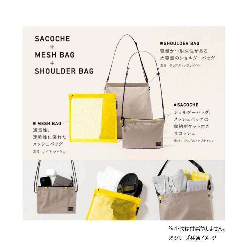 バッグ サコッシュ 鞄 メッシュ 買い物 アウトドア 旅行 レジャー シンプル かわいい おしゃれ HYEY TRIO BAG トリオバッグ ...