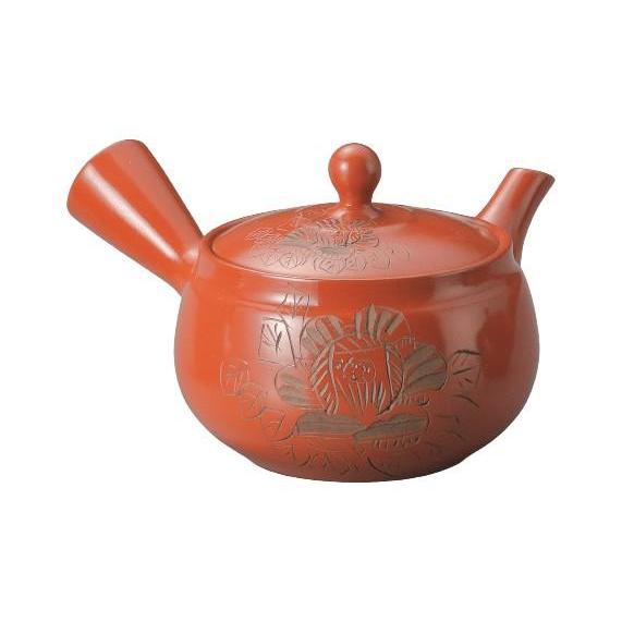朱泥3号ボタン彫急須 770cc Y-943 : 通販奉行 - 通販 - Yahoo!ショッピング
