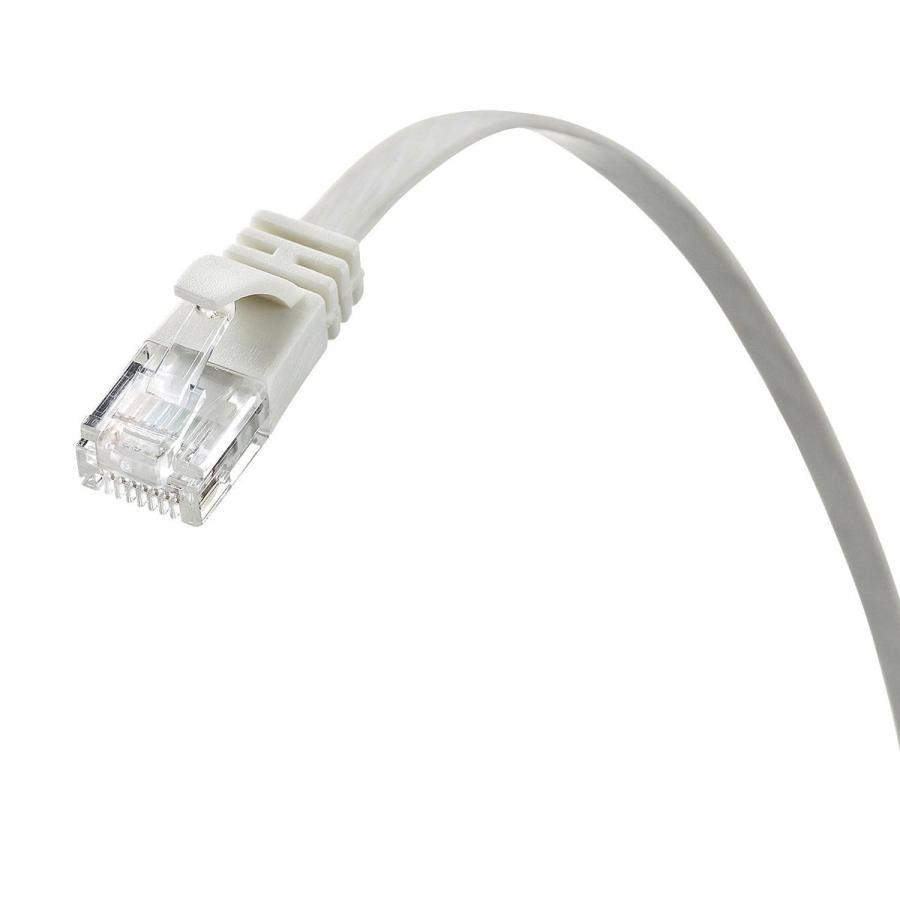 サンワサプライ カテゴリ6AフラットLANケーブル ホワイト 0.5m KB-FL6A-005W : 通販奉行 - 通販 - Yahoo!ショッピング