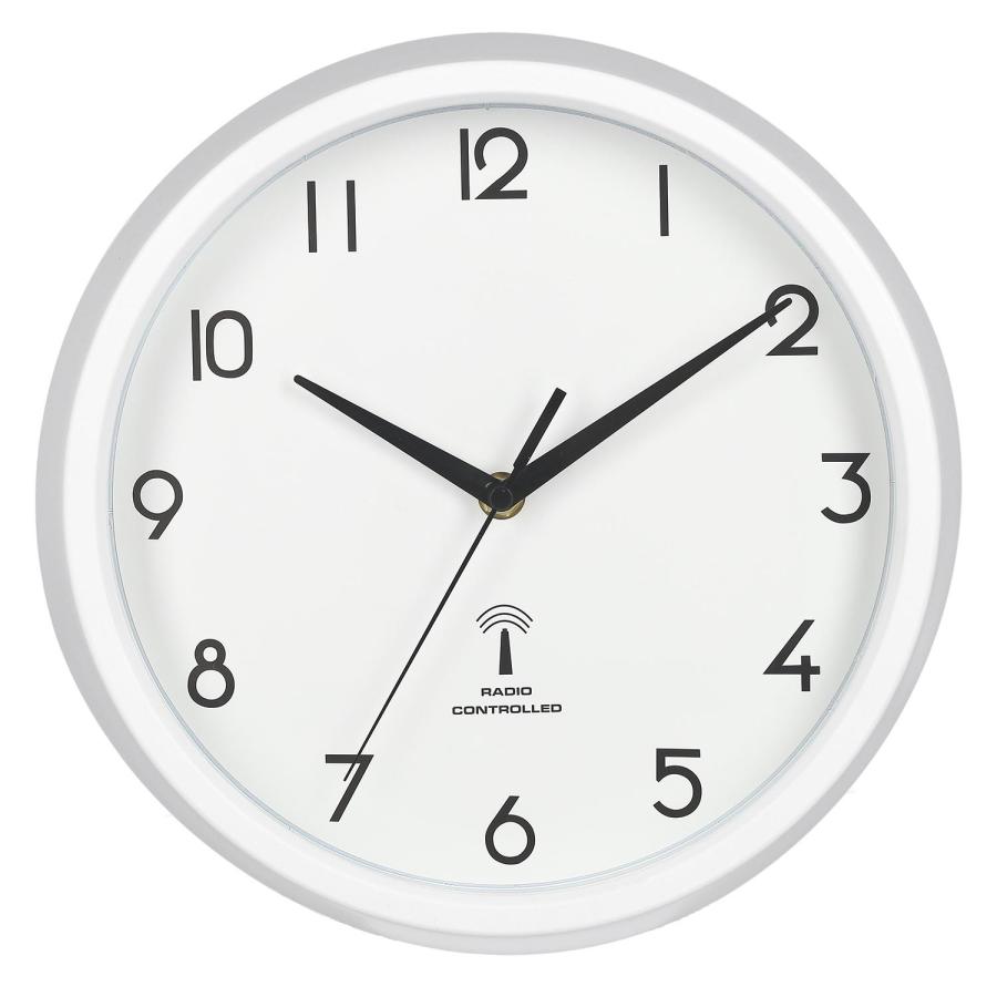 不二貿易 C/D:99275 電波掛時計 カペラ Φ27cm WH(27268) 99275 : 通販奉行 - 通販 - Yahoo!ショッピング