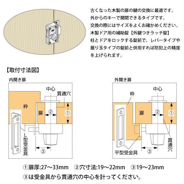 G-151 面付本締錠（小）3本キー 71151 : 通販奉行 - 通販 - Yahoo!ショッピング