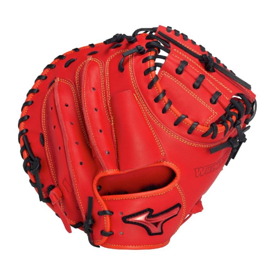 MIZUNO 【MIZUNO】ミズノ 軟式用グラブ ウィルドライブ レッド【捕手用／B-D型】キャッチャーミット 1AJCR32800 ...