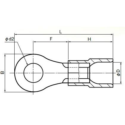 TMEX1.25-4：銅線用環境配慮形絶縁被覆付圧着端子（R形）丸形 1.25平方mm 100個入 透明 : ヨナシンホーム ヤフー店 - 通販 - Yahoo!ショッピング