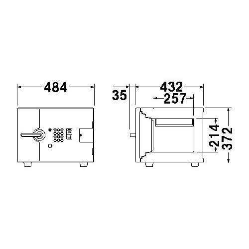 【開梱設置無料】EIKO エーコー 2マルチロック式耐火金庫 D-FACE 1時間耐火 DFS1-FE【送料無料】【メーカー直送】 おしゃれ : フエルショップ - 通販 - Yahoo!ショッピング