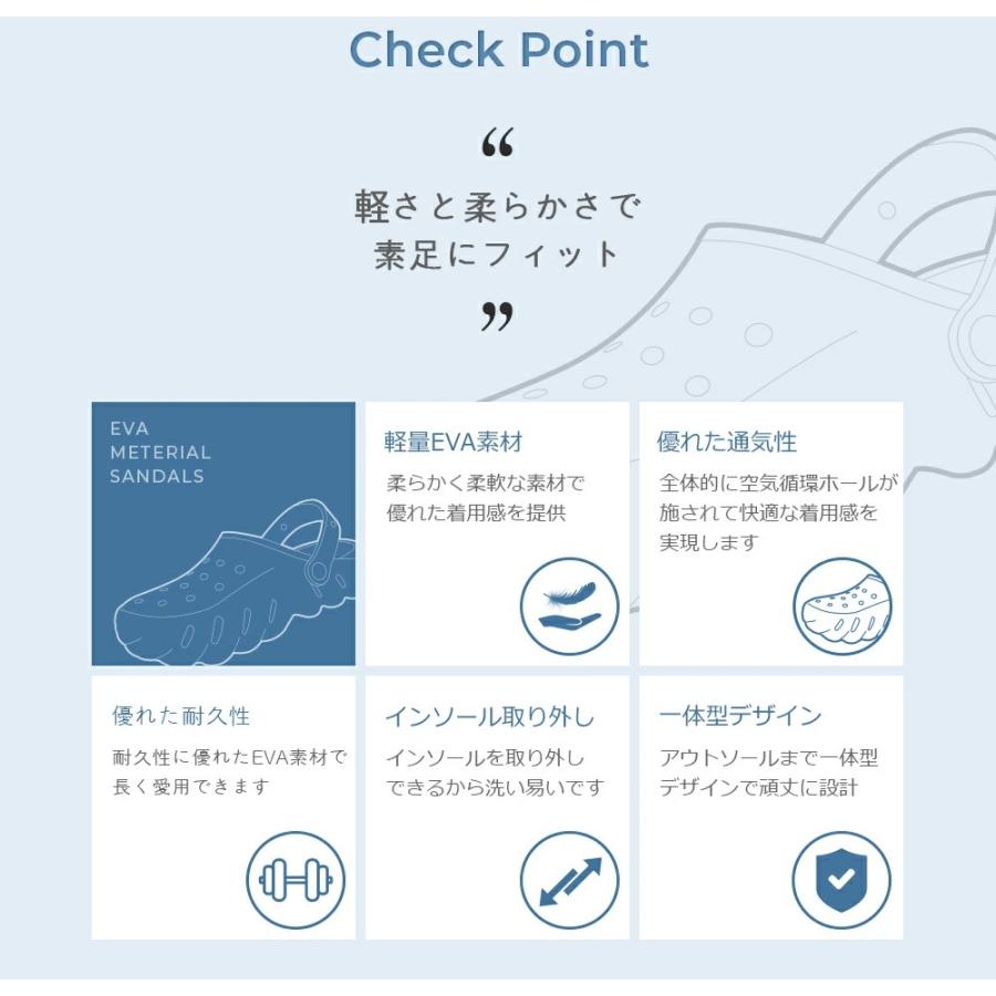 クロッグサンダル 2WAY 夏用 クラシックサンダル メンズ レディース evaサンダル プール 水遊び 外履き 水陸両用 軽量 スリッパ ビーチ : フェルザジャパン - 通販 ...