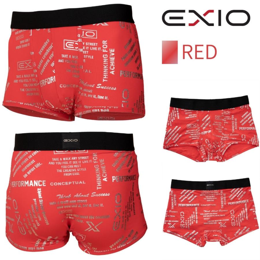 EXIO 単品2枚セット ネコポス 送料無料 エクシオ ボクサーパンツ メンズ 総柄 3色 インナー 柄 パンツ アンダーウェア 男性 下着 ...