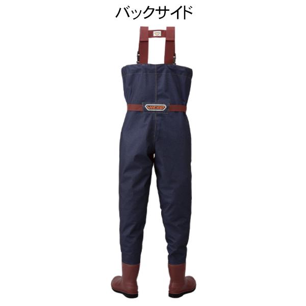 ビセオ VC504L G-TEXデニムウェダー フェルトソール Lサイズ(靴サイズ：26-26.5cm)VICEO チェストウェーダー[VC504LVICEO] 返品種別A VICEO G-TEXデニムウェダー L フェルト （ 26〜26.5cm ） インディゴ