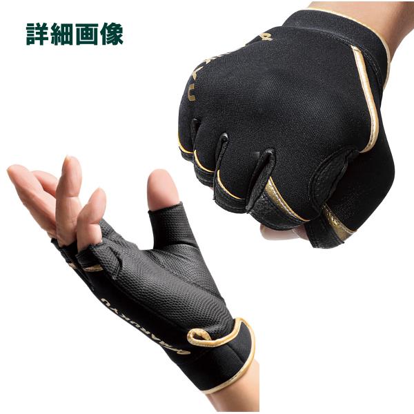 マルキュー ウォームフィッシンググローブ MQ-01 3本切り ブラック/ゴールド 3L : 釣具・フーガショップ1 - 通販 - Yahoo!ショッピング