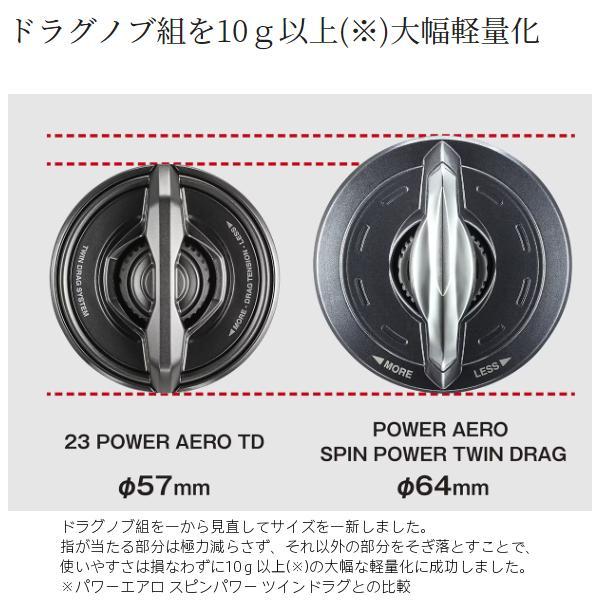 シマノ（SHIMANO） 23 パワーエアロ TD 標準 遠投 スピニングリール